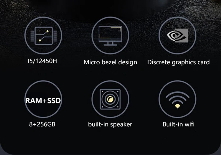 24 Inch I5-12450H RAM 8GB SSD 256GB Best Desktop All-in-one Computer ...