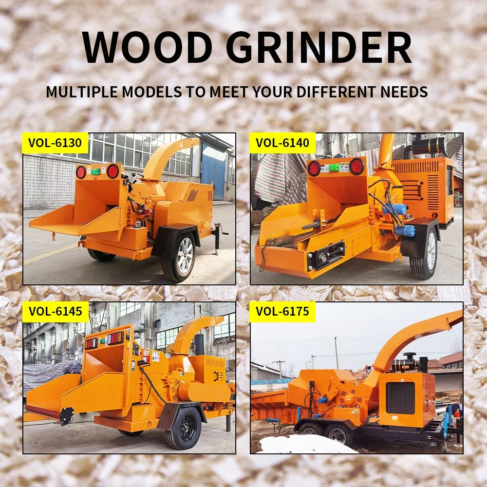 Industrial Heavy Duty Tree Shredder Mini Shredder Wood Cutter Grinder ...