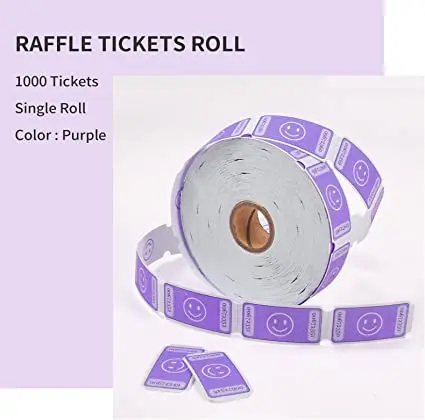 L LIKED Smile Raffle Tickets Roll Each Tickets 1''x2'', for Entry ...