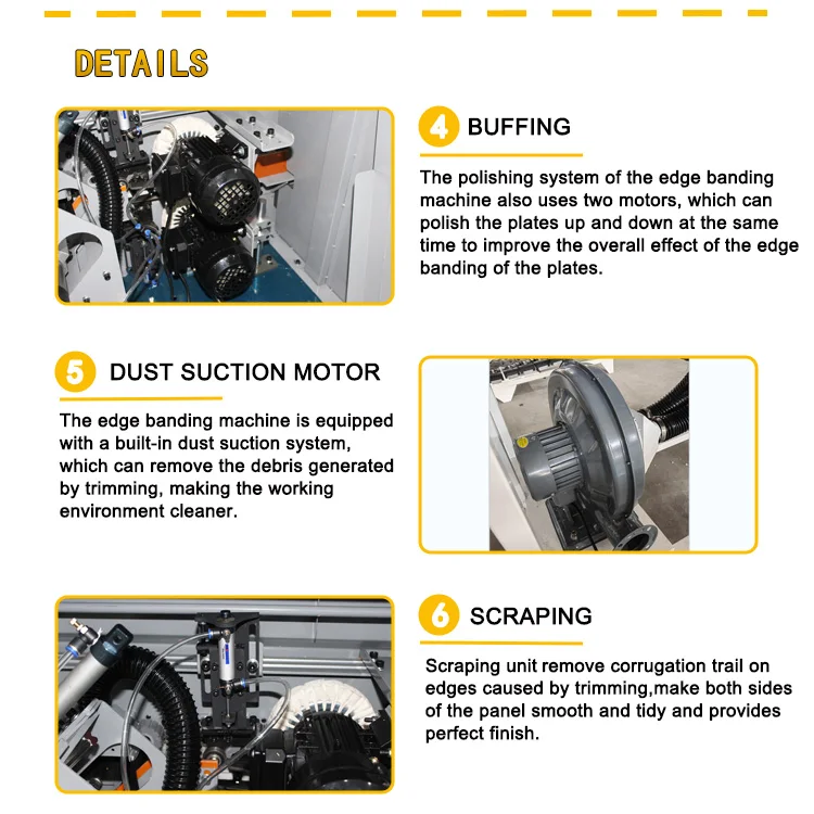 China Edge Bander With Trimming Woodworking Mini Automatic Edge Banding ...
