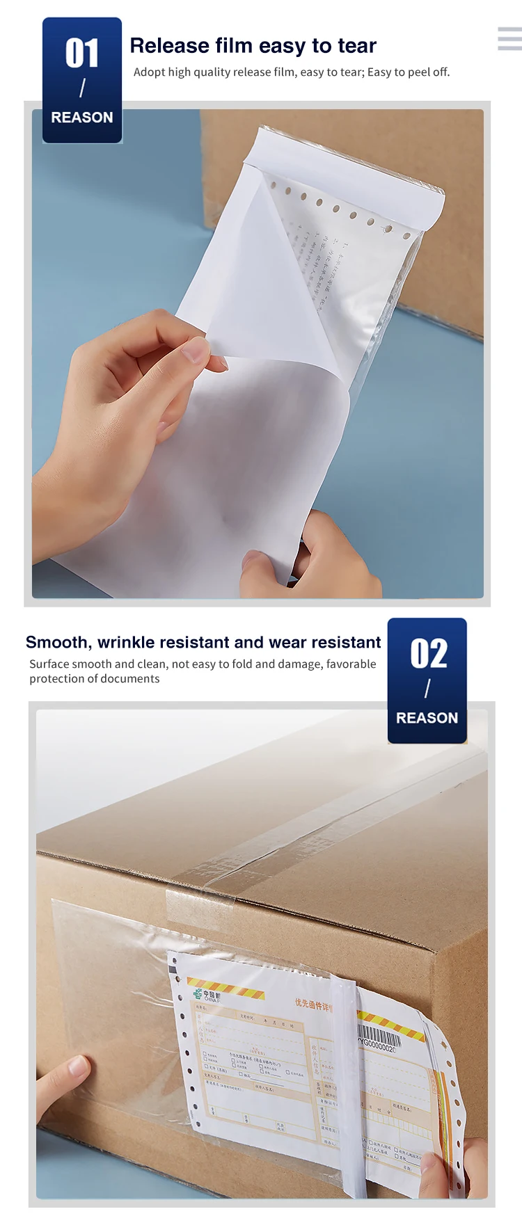 JiJiD Packing List Envelope/ Packing List Envelope for A4 Size Self ...