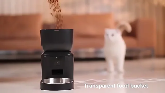 New Arrival 4 L Wifi Automatic Cat Dispenser Camera Double Stainless ...