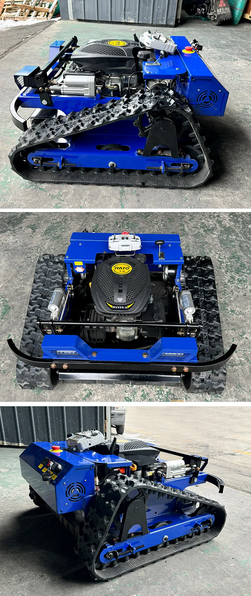 Remote Control Crawler Lawn Mower Intelligent Robot Zero-turn Automatic ...