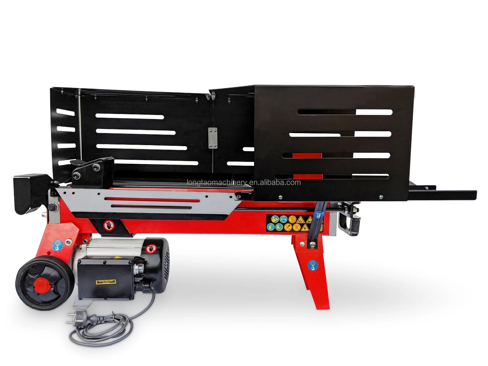 Electric Motor Log Splitter Wood Cutter 5ton New CE Firewood Processor ...