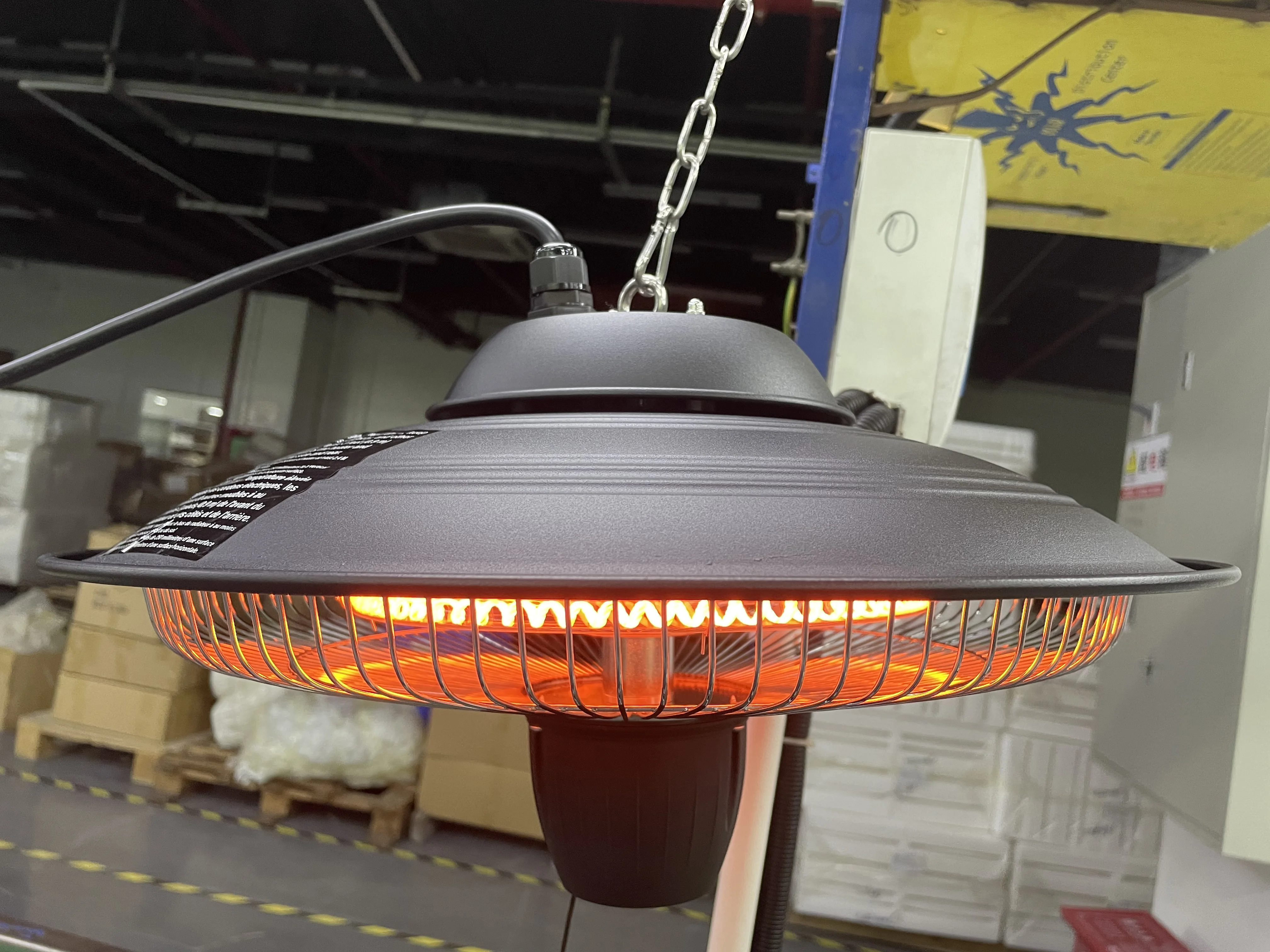 Waterproof Adjustable Electric Infrared Patio Heater With Rope Switch ...