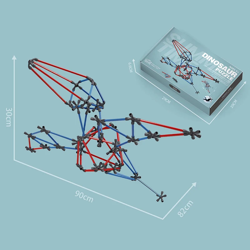Diy Assembly Interlocking Plastic Straw Constructor Engineering Toys ...