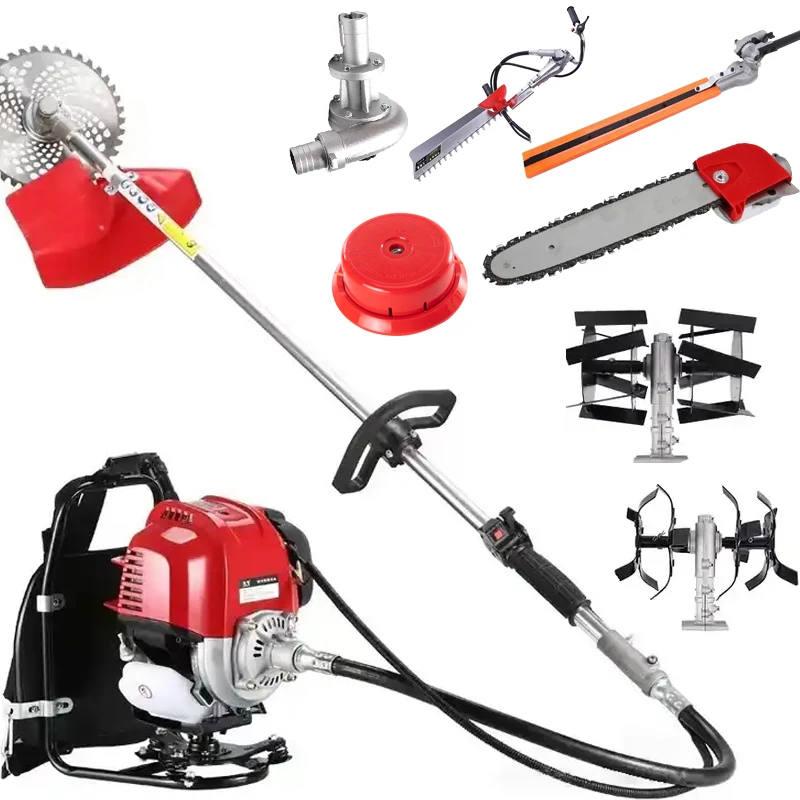 4 Stroke Knapsack Brush Cutter Machine Multifunctional Farm 1kw ...