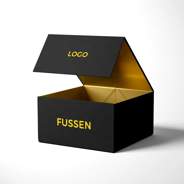 2024 New Custom Design Large Logo Paper Magnetic Folding Box Packaging ...