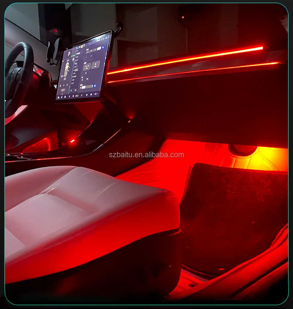 Interior Car Ambient Light for Tesla Model 3 Y - Auto LED Light
