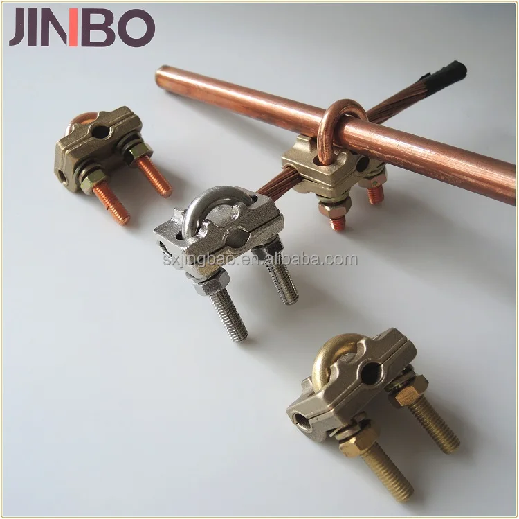 High Conductivity Grounding Connection Clamp Electric U-bolt Rod To ...