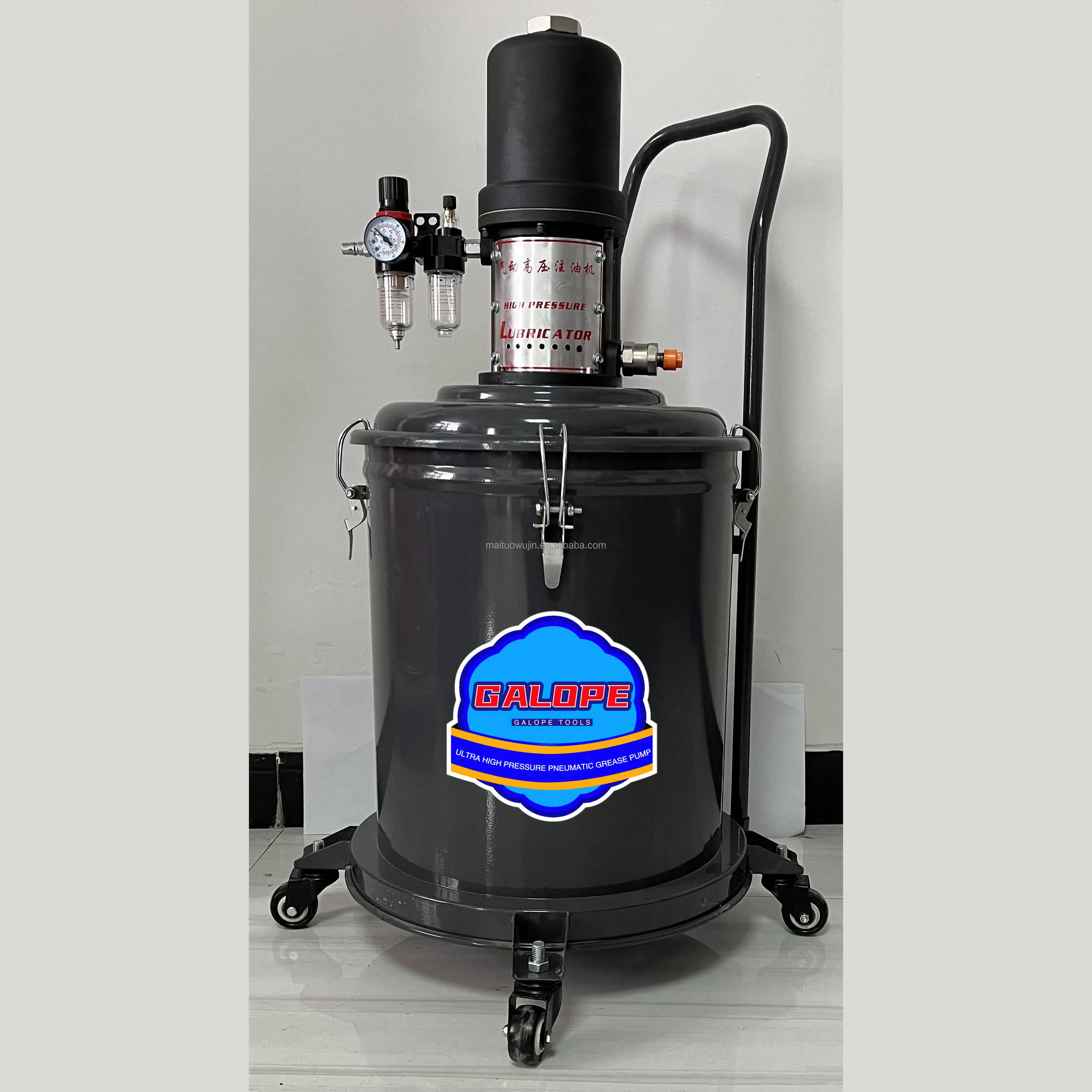 Factory High Pressure Grease Pump Pneumatic 45L Automatic Grease ...