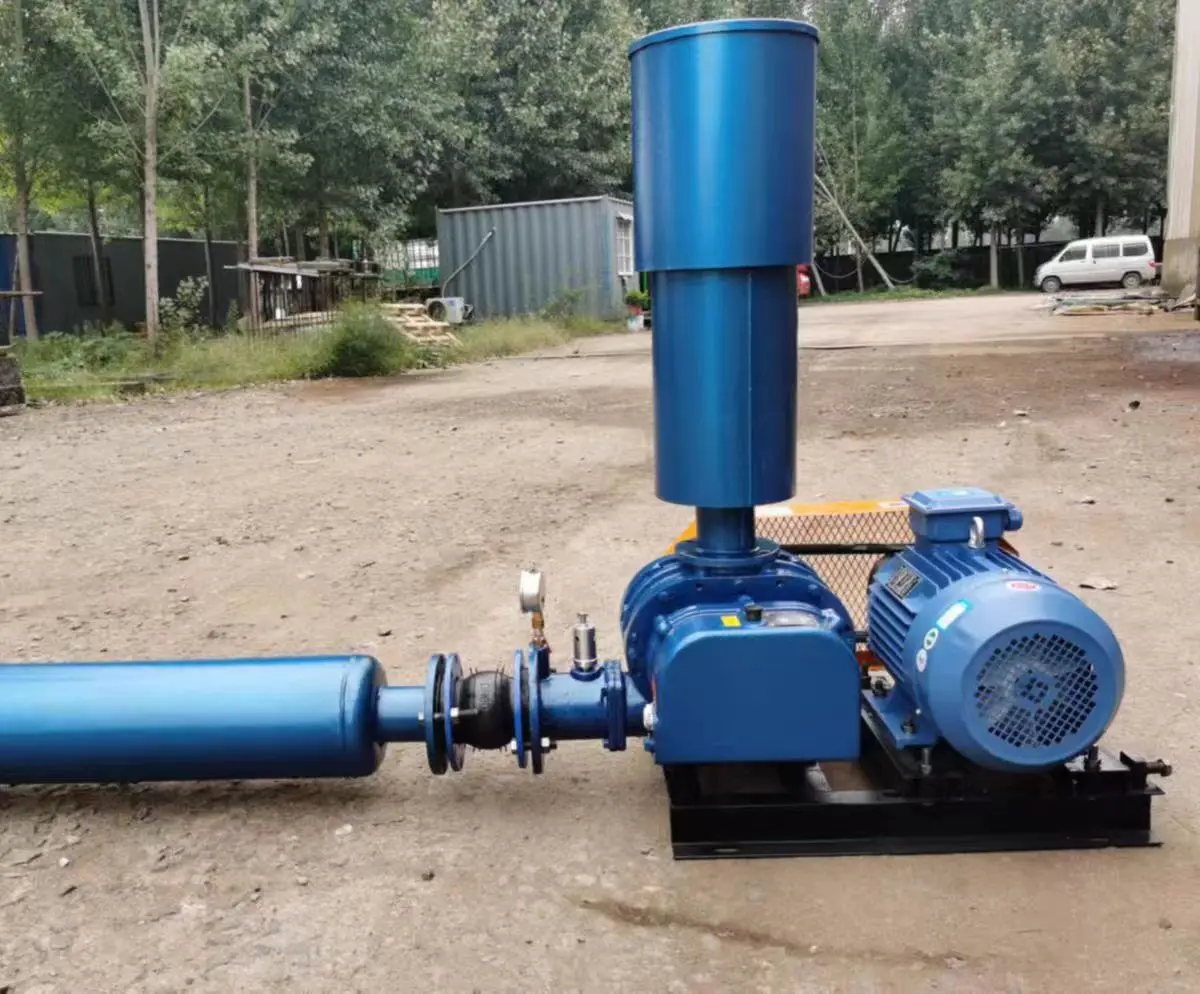 3 Lobe Roots Blower 65 Mm-4 kw Fish Farming air Pump or Roots Blower ...