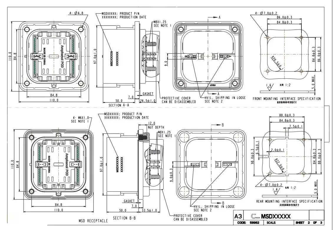 Manual Service Disconnect 700V 315A Plug and Socket: Your Choice for ...