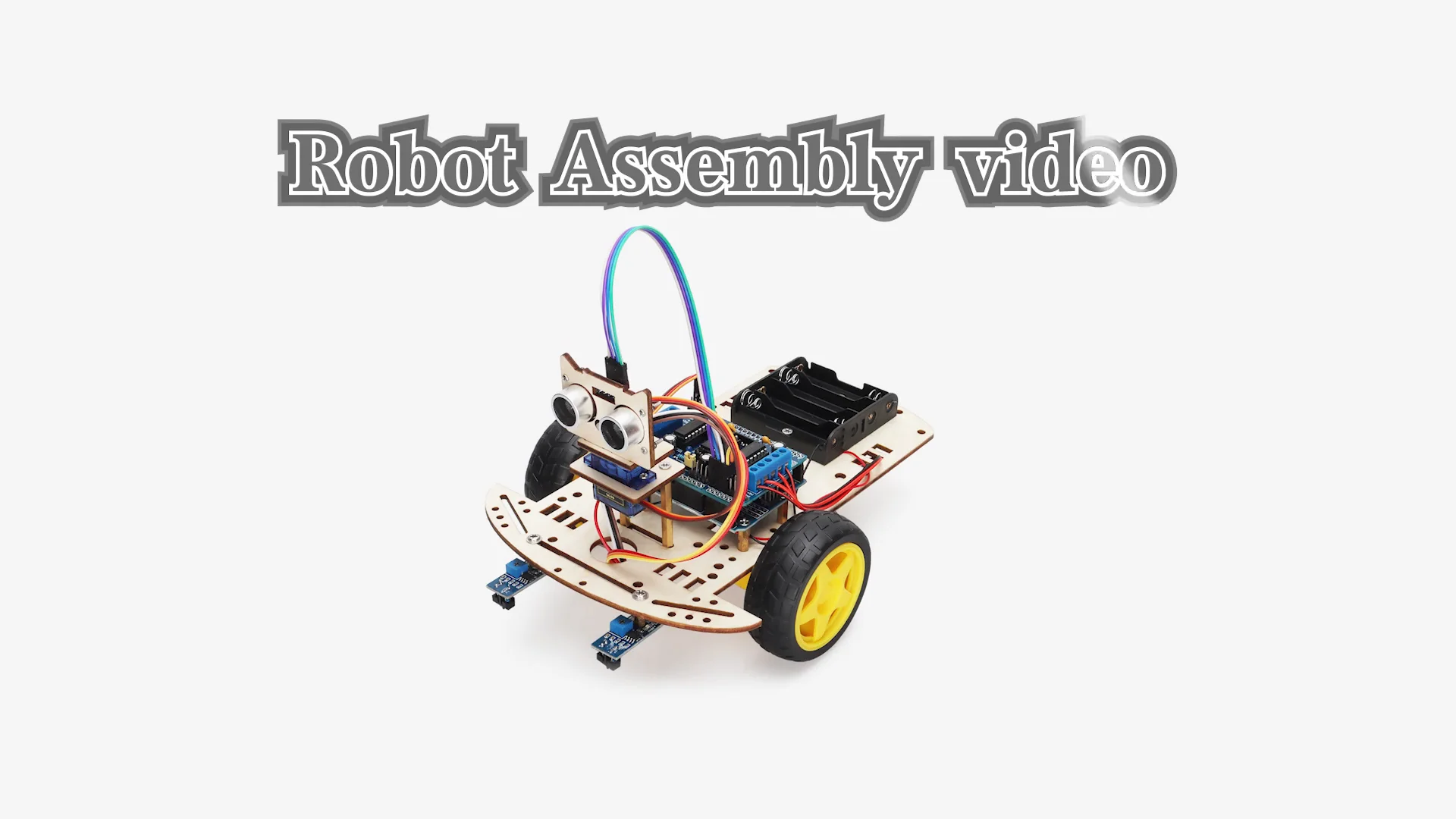 Diy 2wd Obstacle Avoidance Smart Robot Car Steam Wood Fine Arts