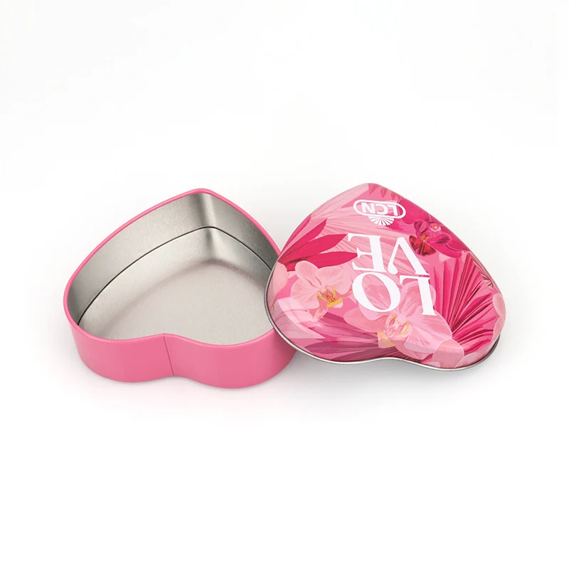 Creative Love Heart Shaped Custom Metal Candy Cans Hot Sale Chocolate ...