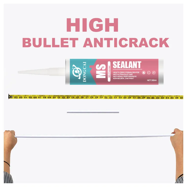 Ms Sealant High Tack Coating Paint Adhesives Modified Ms Polymer Hybrid Clear Duct Fireproof ...