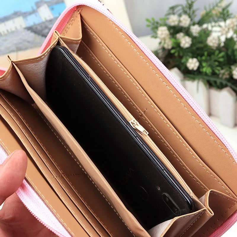 Cute Kids Kuromi Wallets Kids Cartoon Pu Purses Card Holder Sanrio Coin ...