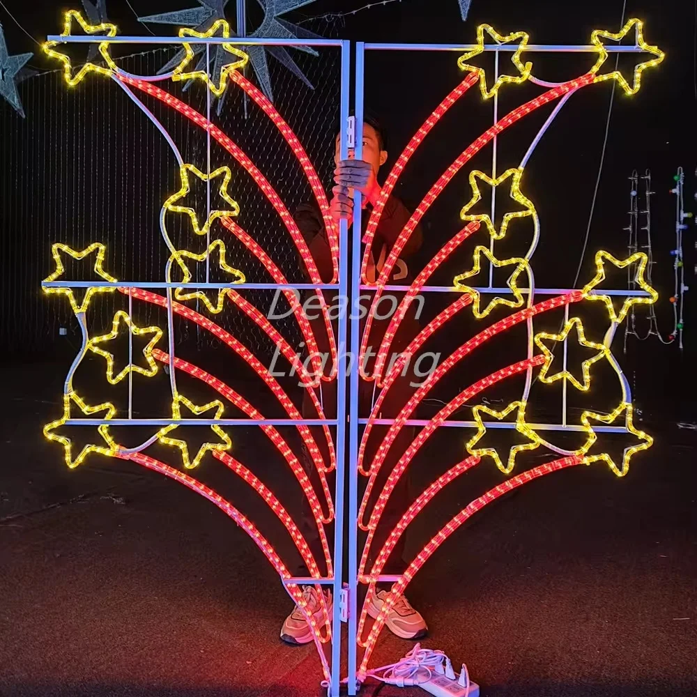 Christmas Street Pole Decoration Lighted Bells by Deasonlighting
