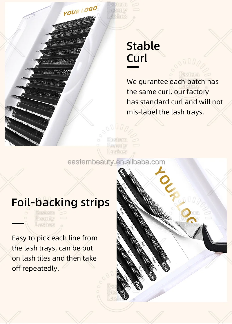 Custom Private Label Y Lash Extensions Y Shape Eyelash Extension Soft ...