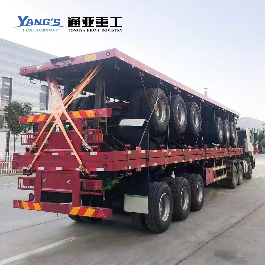 Chinese Semi Trailers 40ft Flat Bed Chassis - Second Hand