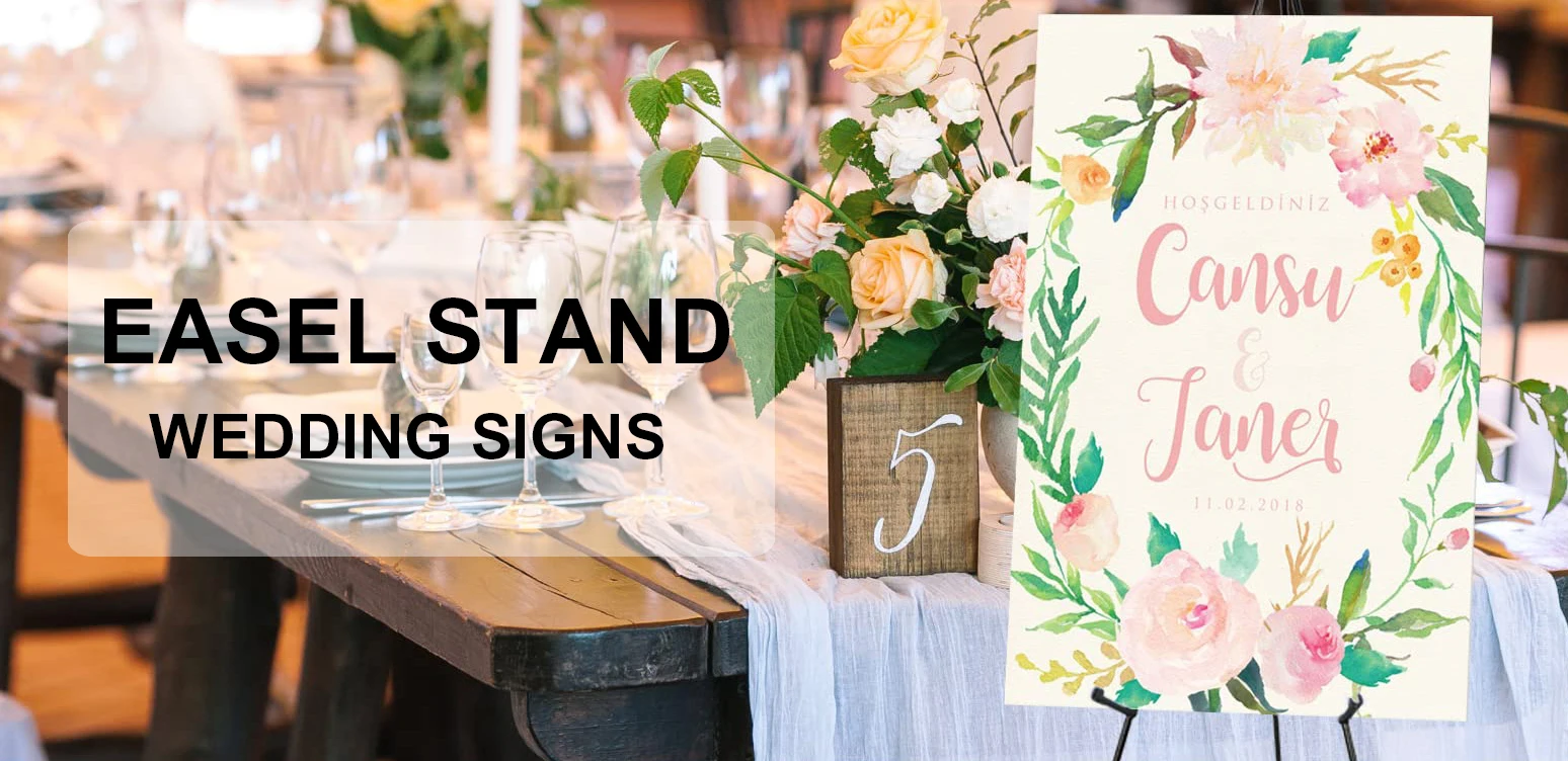 Custom Sign Board Poster Stand Welcome Board Stand Tripod Easel ...