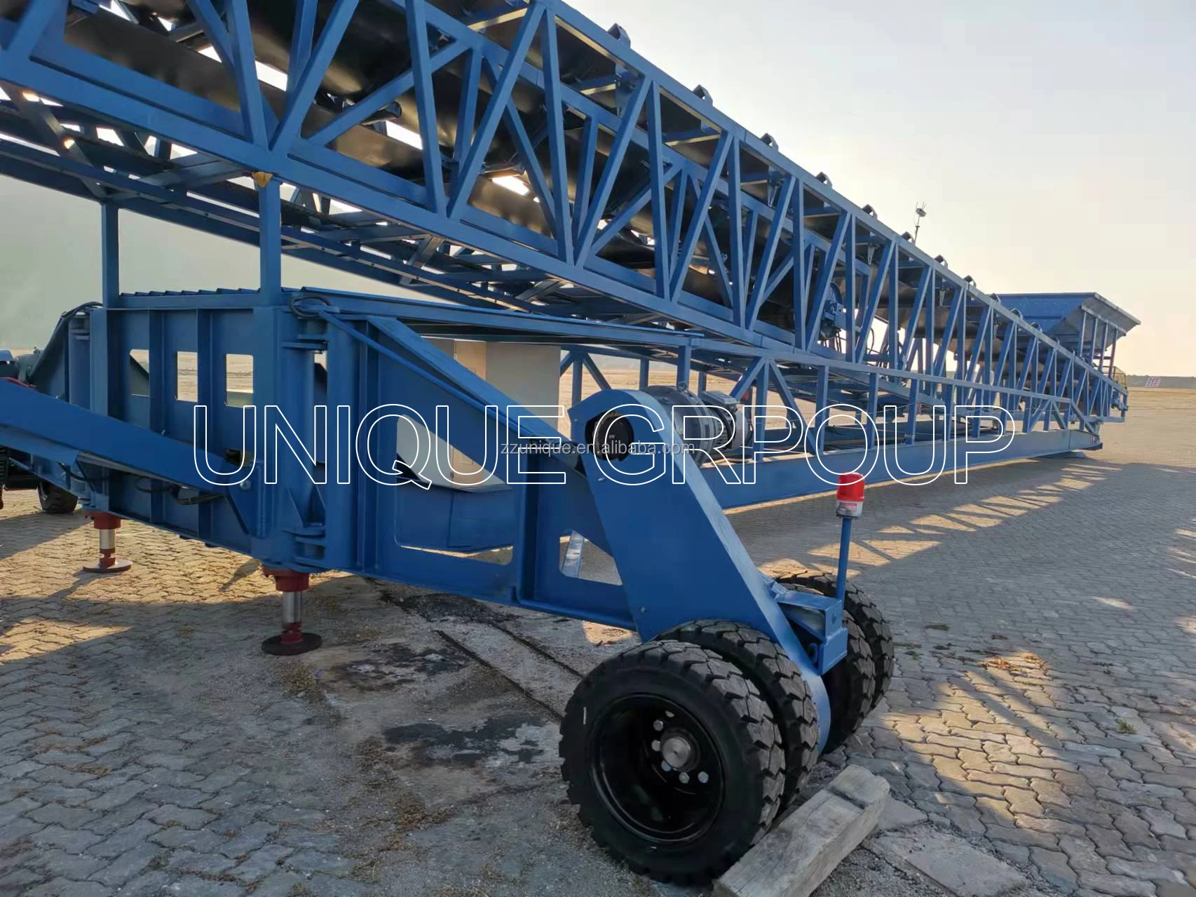 Prime Telescopic Radial Stacker Conveyor for Coal & Material Handling