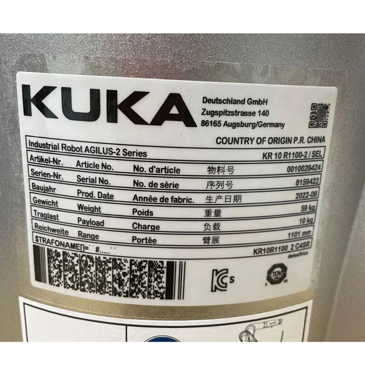 Kuka Industrial Robot Kr10 R1100-2 /sel 0010028424 - Buy 0010028424 ...