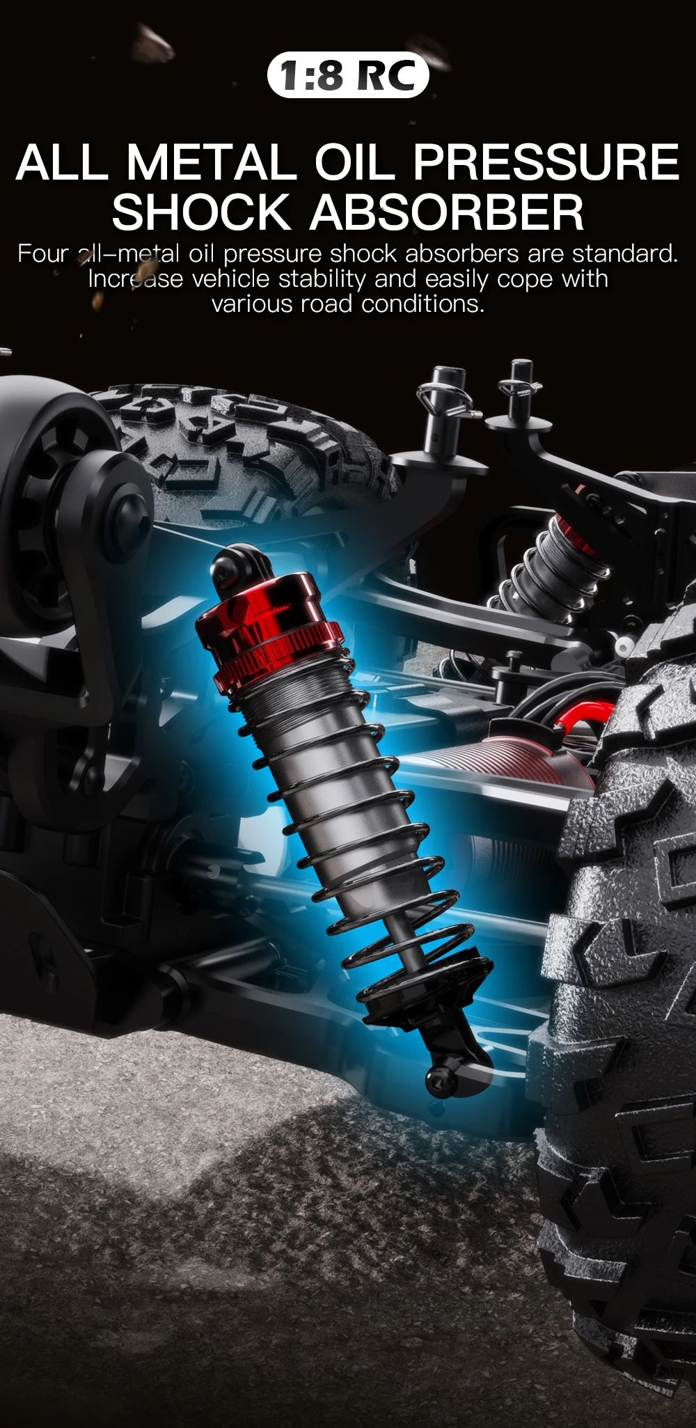 HOT HOSHI N518 Raptor II 4WD RC Racing Car - 80km/h+ Speed