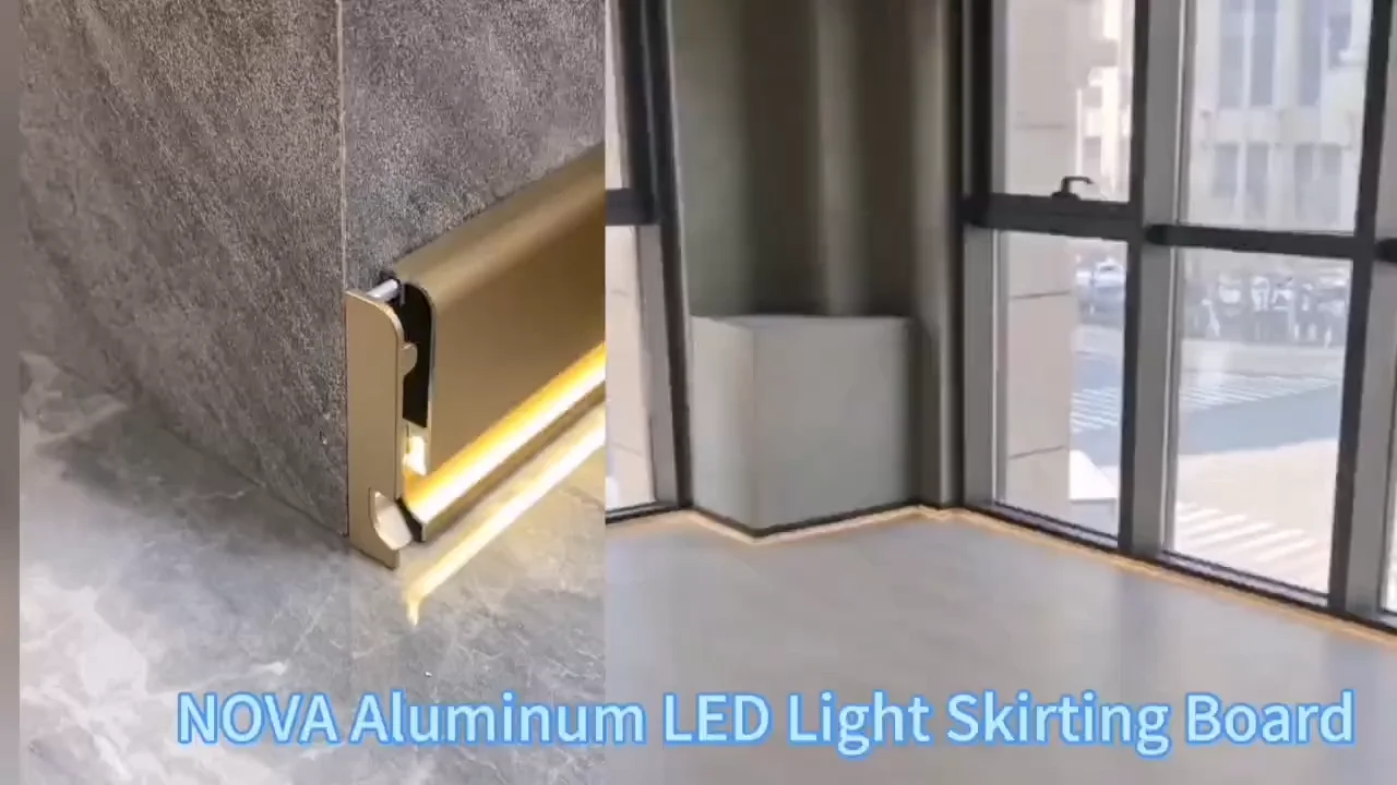 New Design Baseboard Wall Flooring Aluminum Led Baseboard Lighting ...