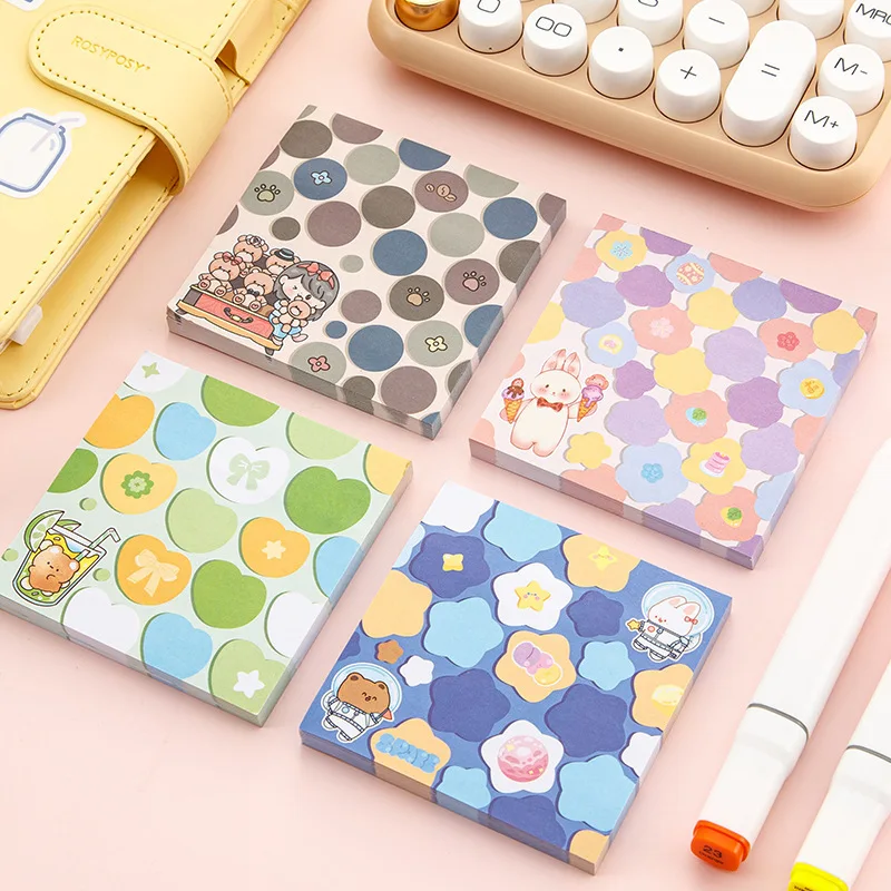 School Stationery Supply Cartoon Cute Kawaii Sticky Note Book For Girls ...