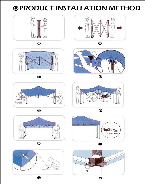 Pop Up Canopy Tent - Easy Setup Outdoor Gazebo,Durable Wedding Event ...