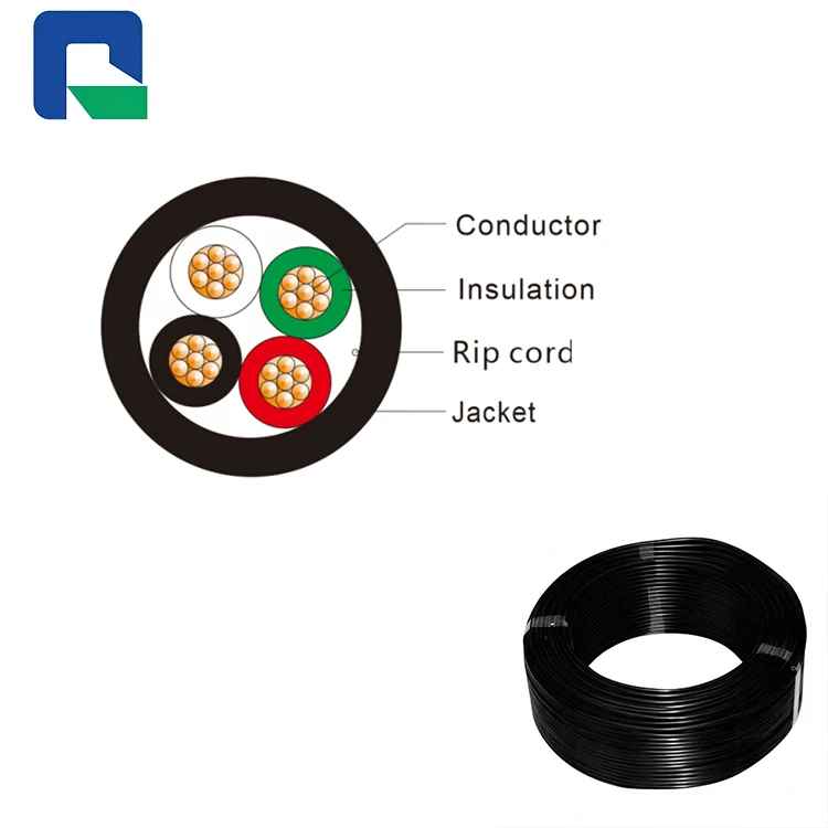 300v 14awg 4 Core Customized Pvc Insulated Bare Stranded Copper ...