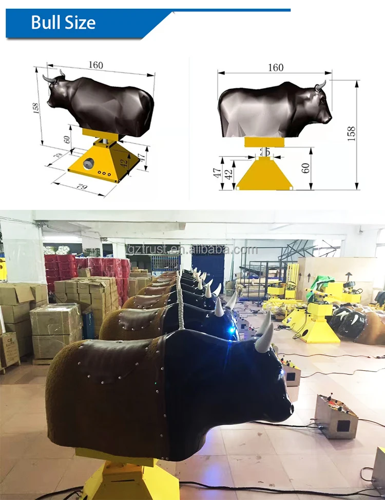 Custom Inflatable Mechanical Electric Bull - Fun & Safety