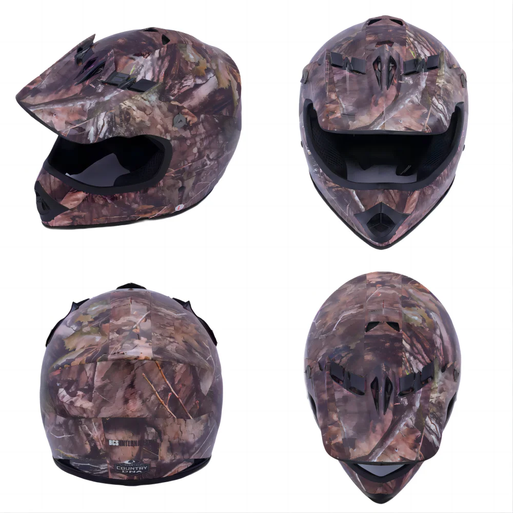 Tao Motor 2024 Protective Helmet Motocross Black Open Face Motorcycle ...