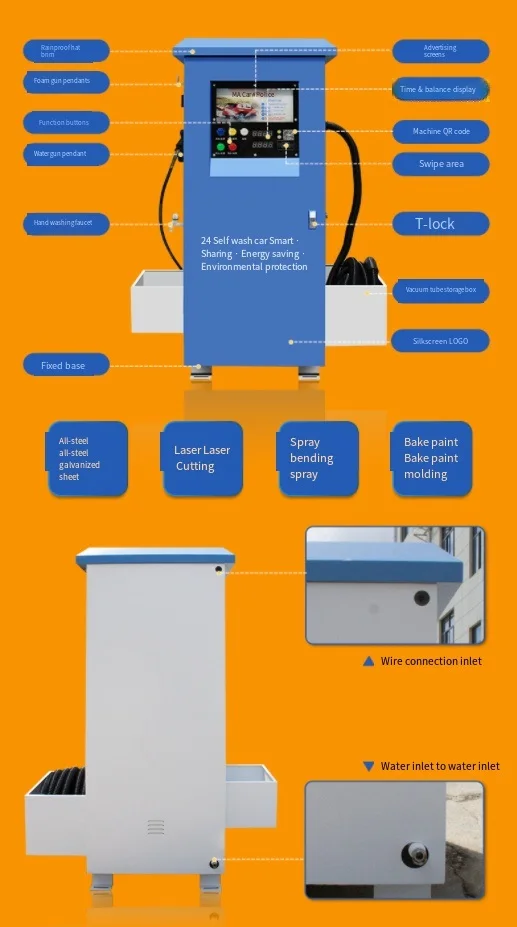 Self Service Car Wash Machine Intelligent Voice Broadcast Sharing ...