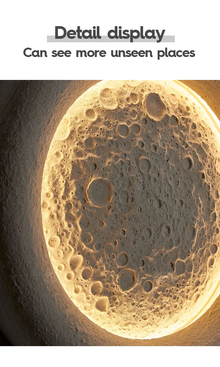 Modern Led Moon Wall Lamps Creative Corridor Mural Wall Fitting ...