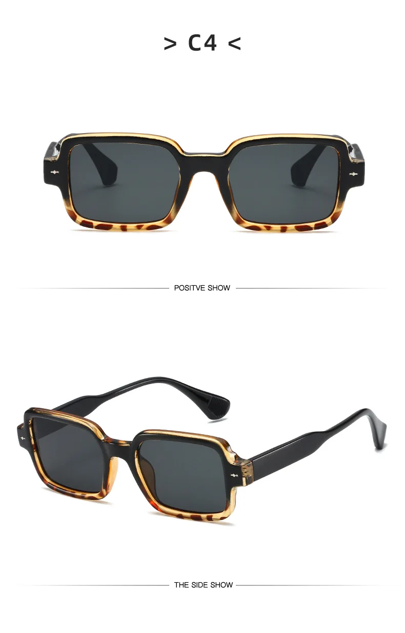 Ins 2024 Trend Luxury Square Shades Sunglasses for Men & Ladies