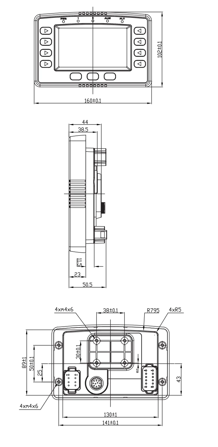 4.3" Intelligent Display Controller Evc/ Codesys2.3 Mobile Machinery ...