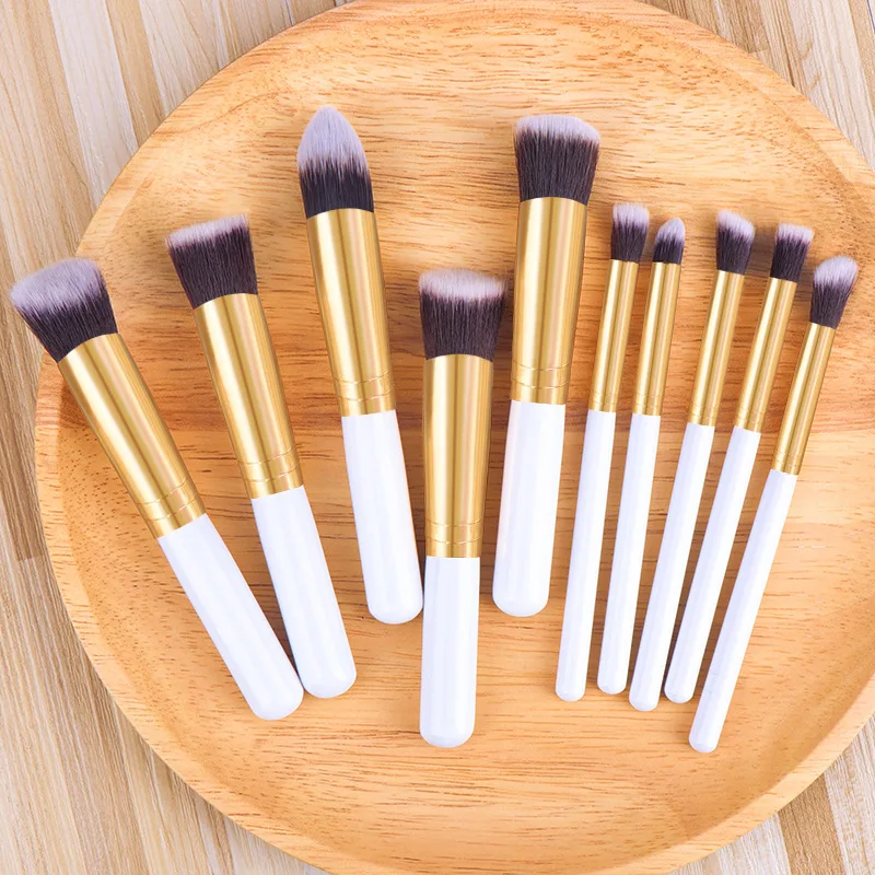 Wholesale Custom Professional 10 Pcs Cheap Makeup Brush Set High ...