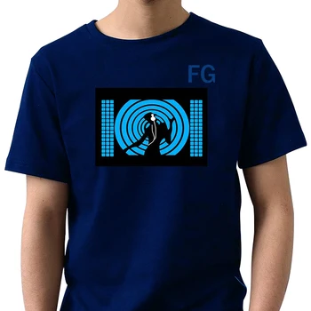 Cool Led T Shirts And Light Up Clothing Luminous T-shirt For Music ...