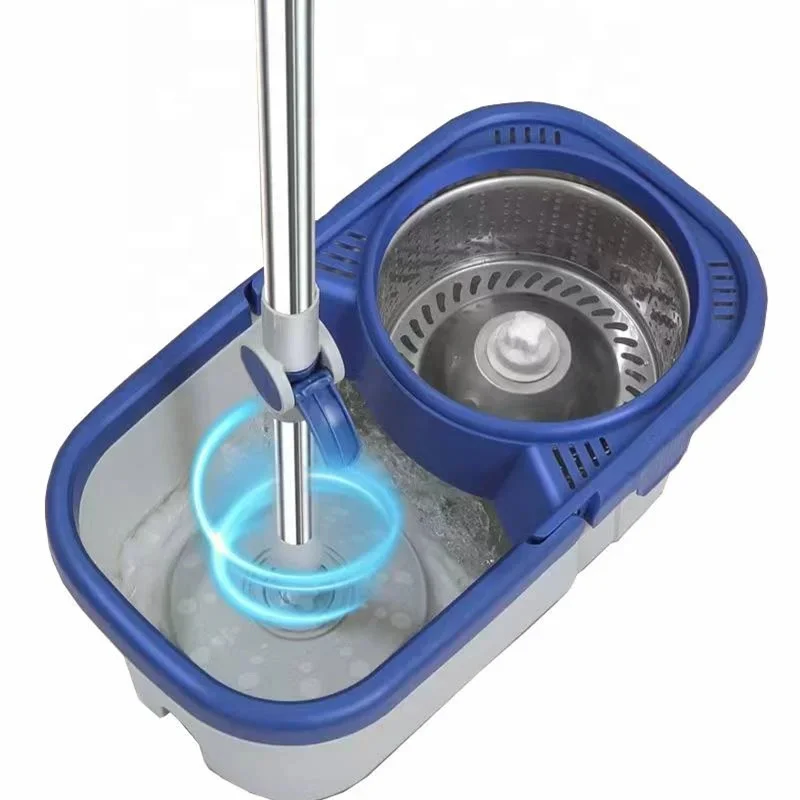 Rotary Mop With Telescopic Steel Pole Rectangle Shape Convenient And ...