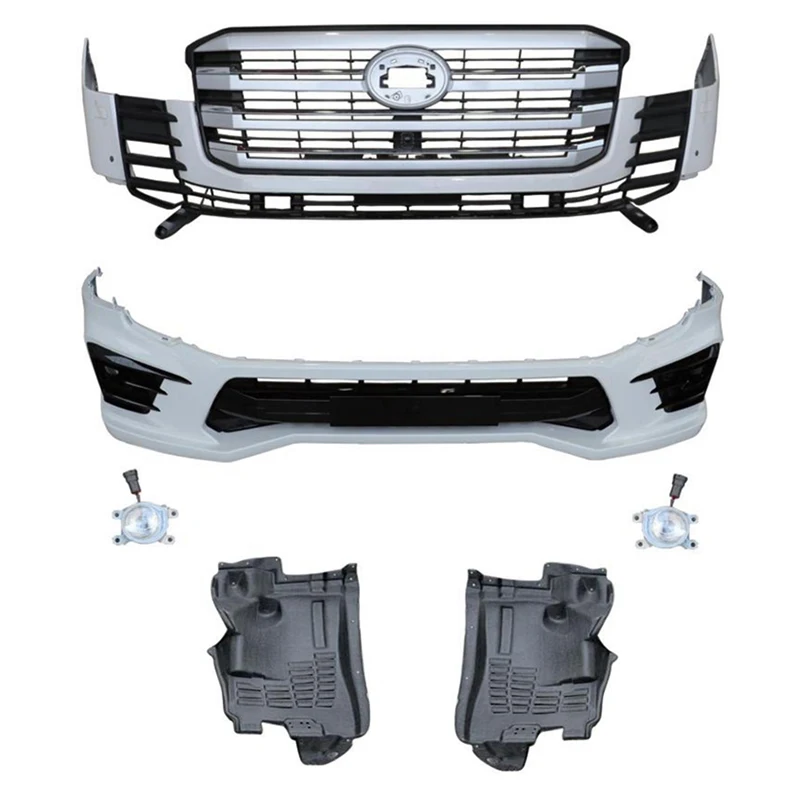 Front Bumper Rear Spoiler Body Kit For Toyota Land Cruiser LC 300 Low ...