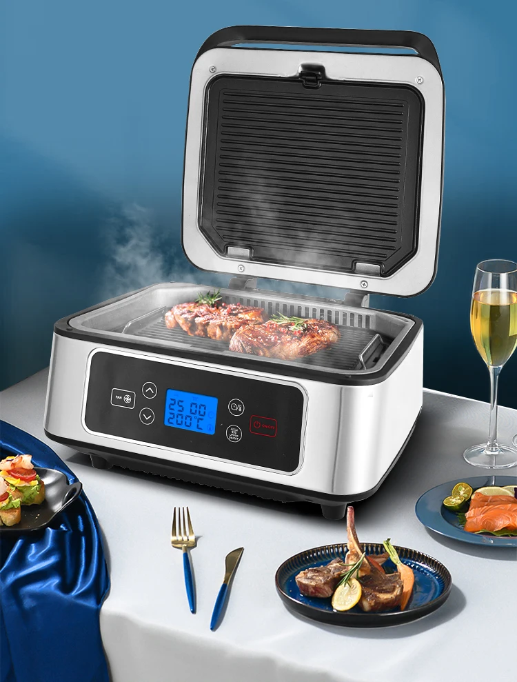 Digital Contact Grill - Smart Touch Screen Detachable Steak Maker