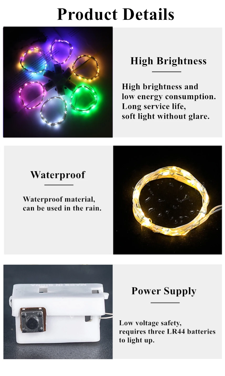 LED Copper Wire String Lights - Holiday Decor Solutions