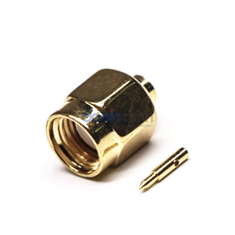 Sma Straight Male Plug Connector Solder For Rg402 Rg405 Semi- Rigid Coaxial Cable 18ghz - Buy ...