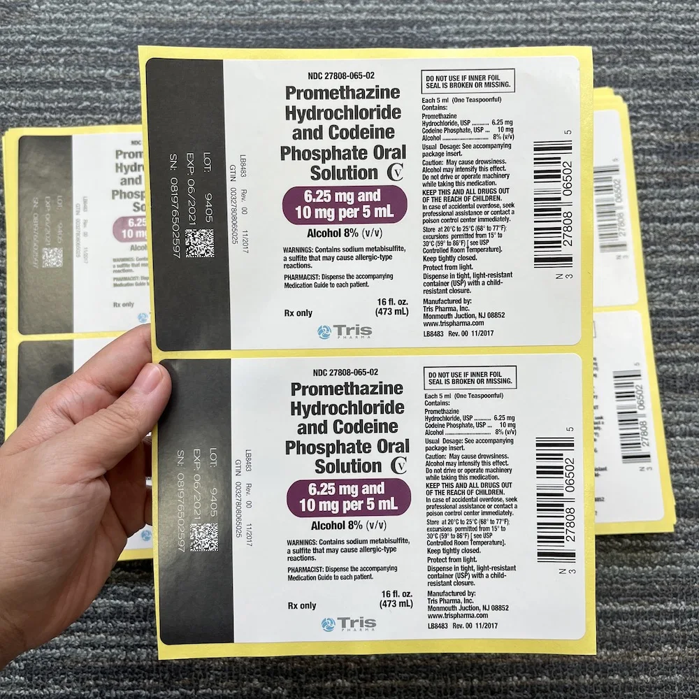 Wockhardt Labels Cough Syrup Hi Tech Multi-layer Folding Adhesive ...