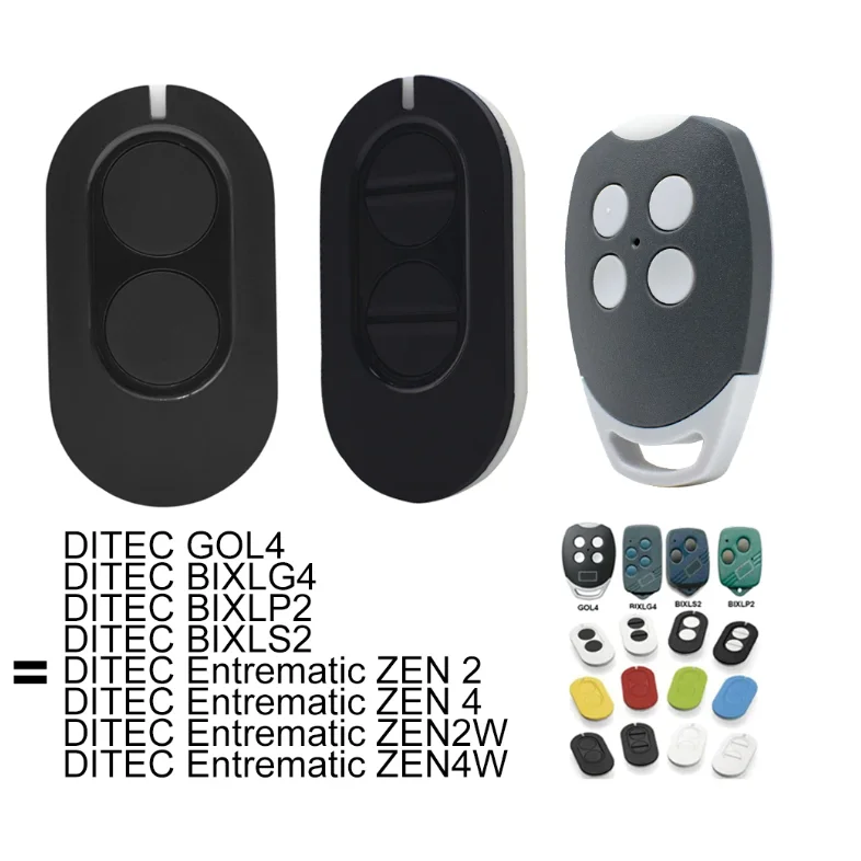 For Ditec Entrematic Zen 4 Button Compatible Remote Control - Buy Ditec ...