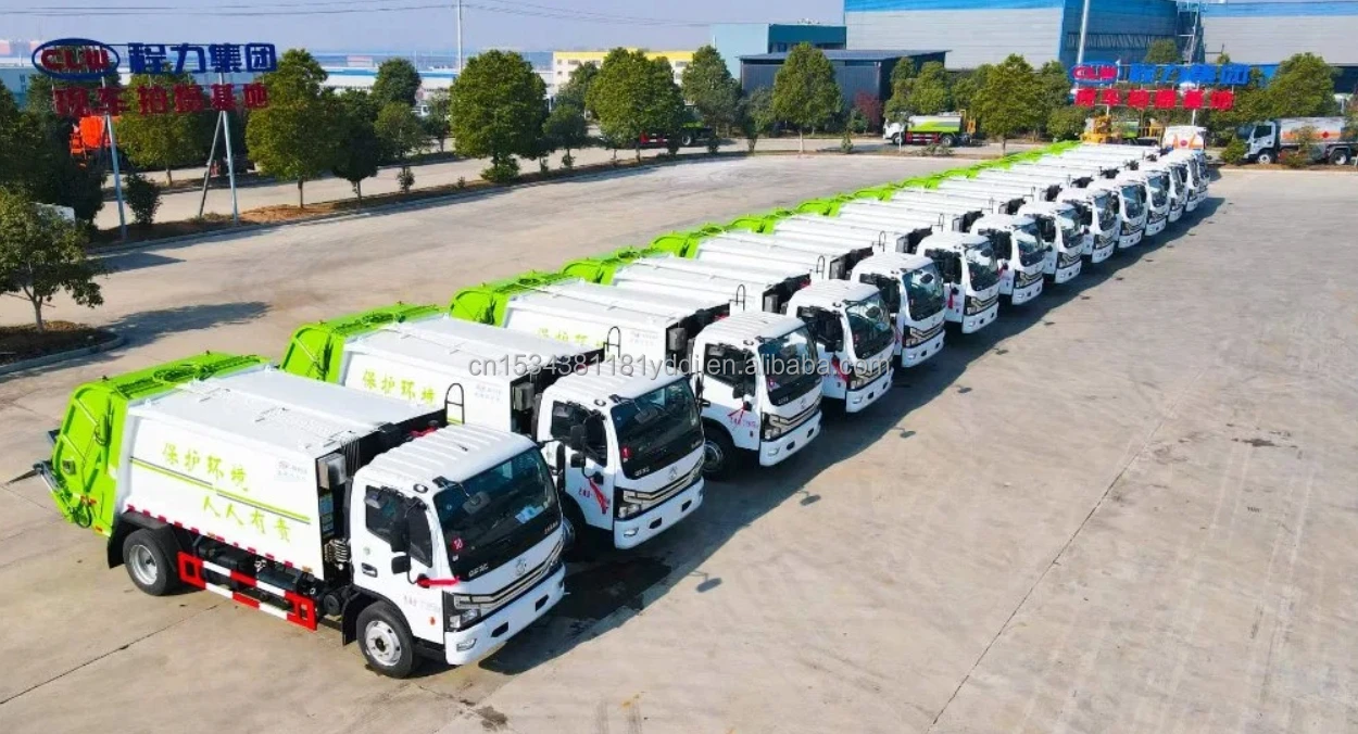 Garbage Truck 4x2 Compactor Rear Loader Recycling Roll Vehicle Rubbish ...