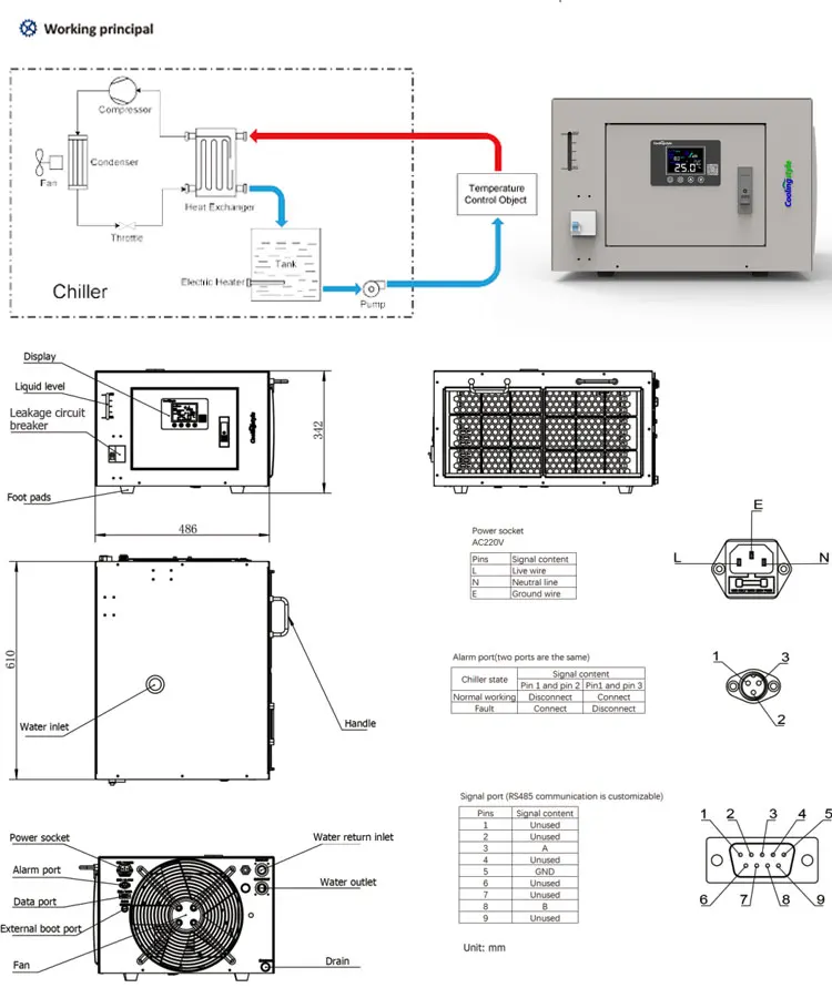 2700w Refrigerator Industrial Chiller Machine Cooling Industrial Water ...