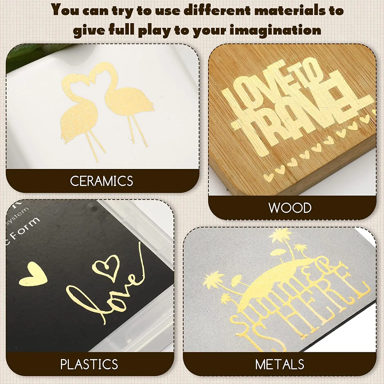 Gold & Silver Christmas Nail Art Stickers - Rub on Transfer for ...